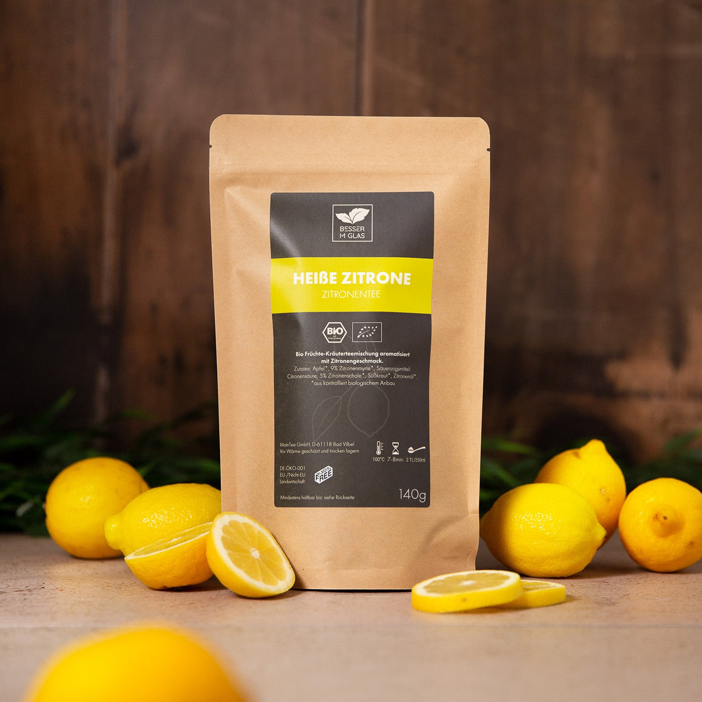 Heiße Zitrone | Bio-Zitronentee | Besser im Glas