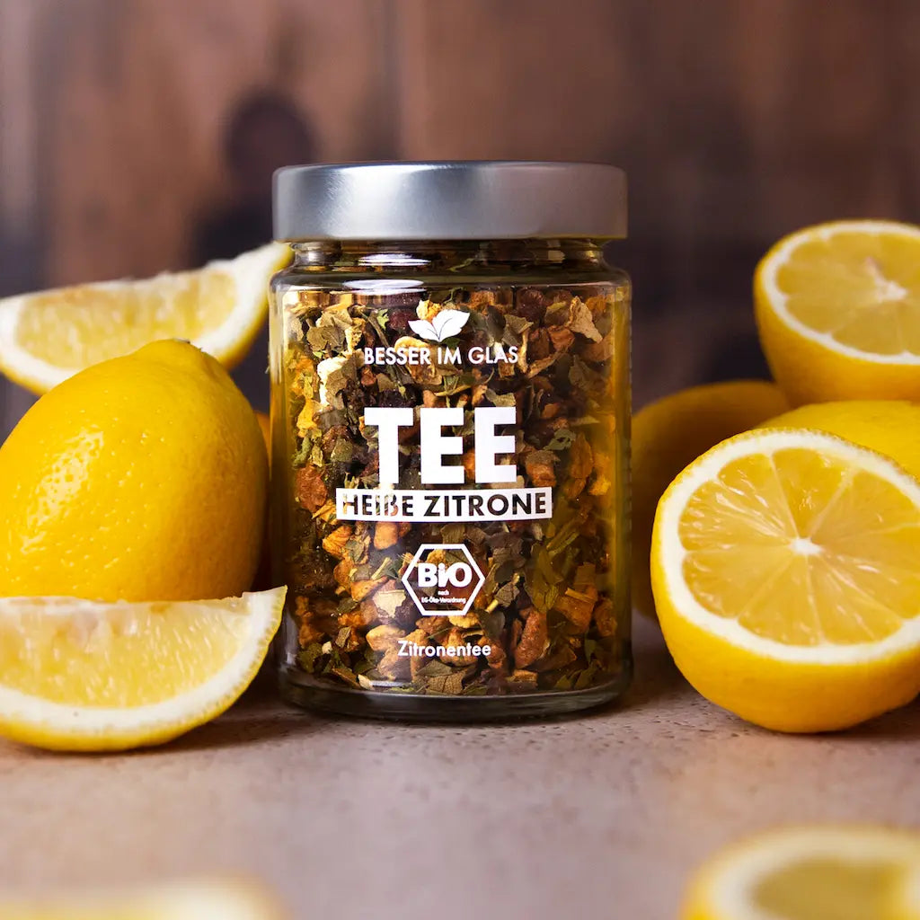 Bio-Früchtetee Heiße Zitrone | Besser im Glas | Loser Zitronen-Tee ...